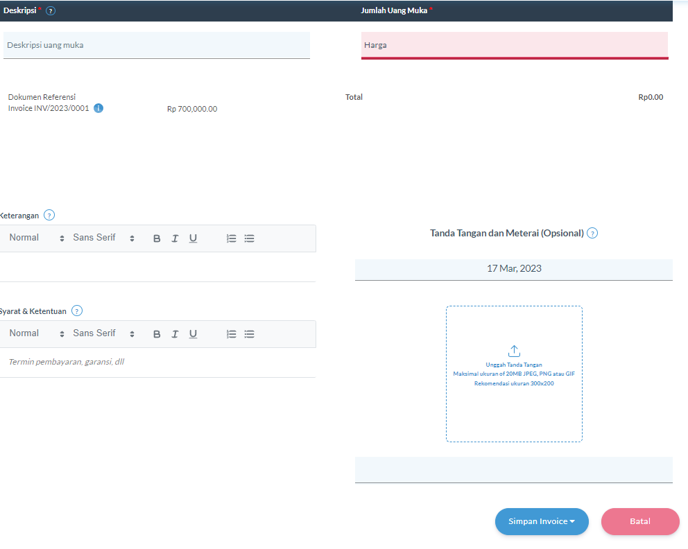 Cara Membuat Invoice Down Payment – Paper.id Support & Help