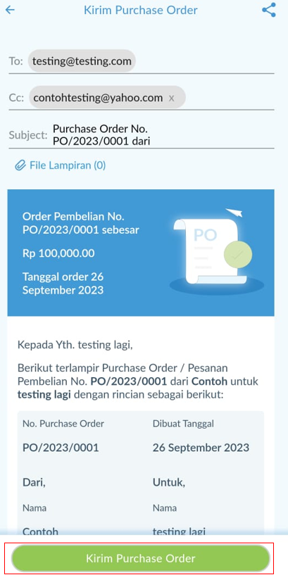 Cara Kirim Order Pembelian atau Purchase Order di Aplikasi Mobile ...