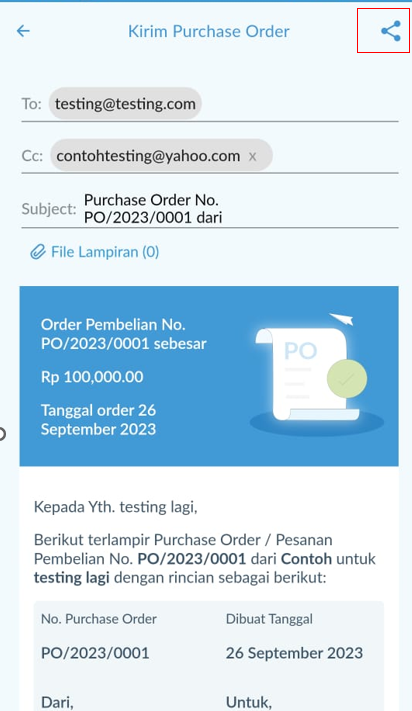 Cara Kirim Order Pembelian atau Purchase Order di Aplikasi Mobile ...