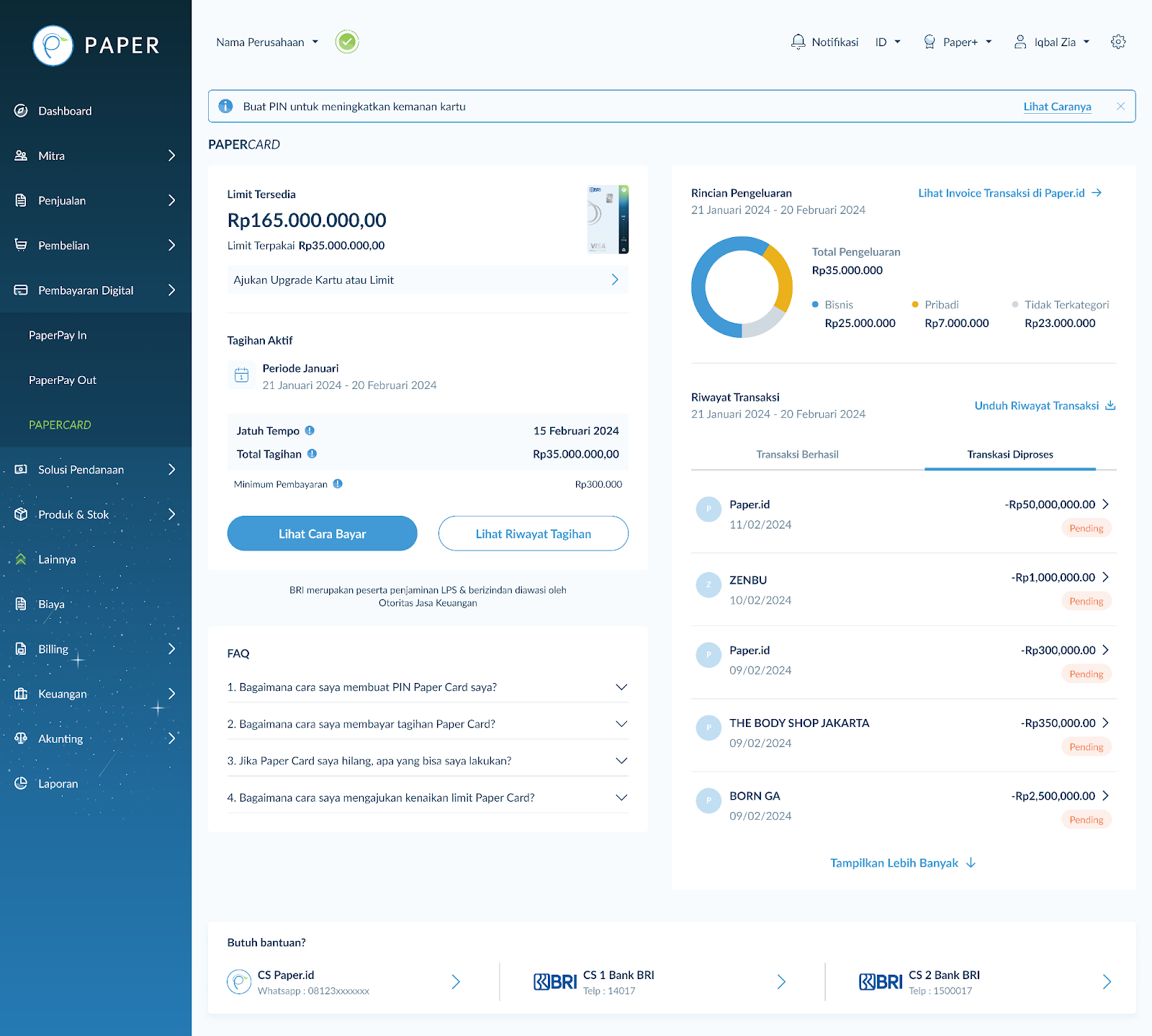 Bayar Makin Nagih dengan PAPERCARD – Paper.id Support & Help
